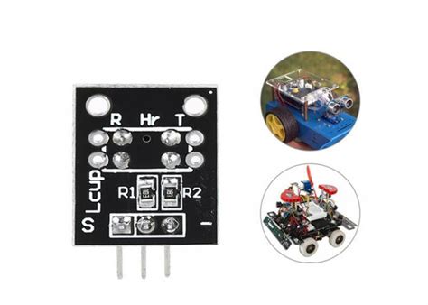 Black V Optical Interrupt Arduino Sensor Module Mm Pitch Pin