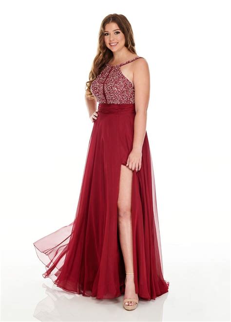 Marsala Sexy Long Plus Size Dress Prom For 47999 The Dress Outlet