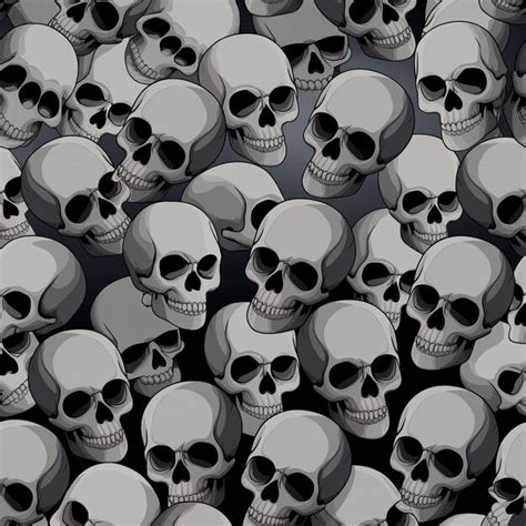 Skull Background Design Premium Ai Generated Image