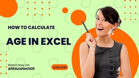 How To Calculate Age Using A Date Of Birth In Excel Excel Reducation