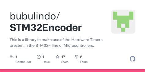 Github Bubulindostm32encoder This Is A Library To Make Use Of The Hardware Timers Present In