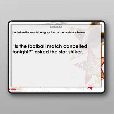 Year 3 Punctuating Direct Speech Modelling Ppt Resource Classroom Secrets