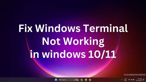 How To Fix Windows Terminal Not Working In Windows 1011 Youtube
