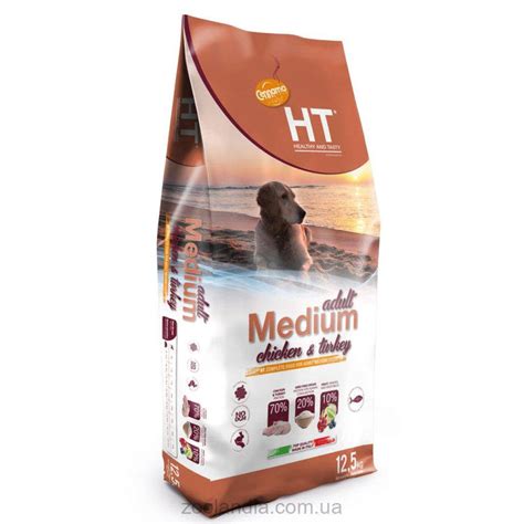 Cennamo HT Dog Medium Adult Chicken & Turkey - Сухой корм для взрослых ...