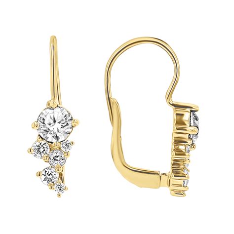 Cluster Náušnice S Lab Grown Diamanty Olga Eppi Cz