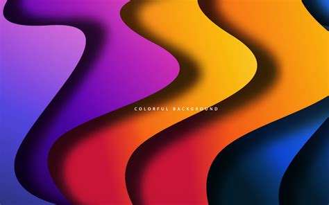 Abstract Overlap Layer Wave Shape Colorful Background 8324606 Vector Art At Vecteezy
