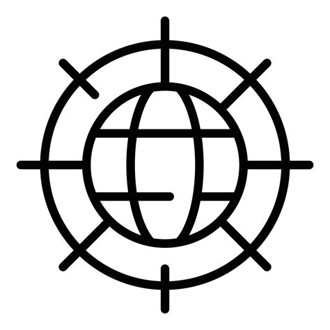 Global Internet Icon Outline Style 15891559 Vector Art At Vecteezy