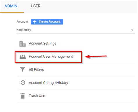 Add User To Google Analytics