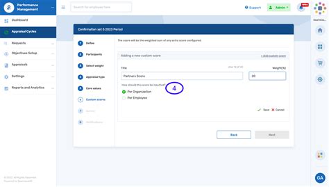 How To Setup Custom Score