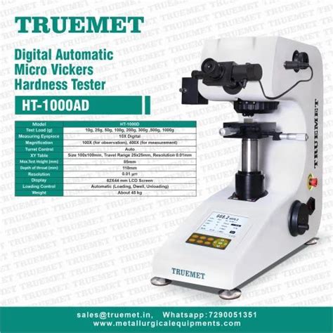 Lcd Auto Turret Digital Micro Vickers Hardness Tester 530x200x530 Mm L X W X H Model Name