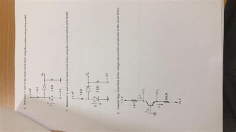 Solved Vo And I In The Diode Circuit Below Using The Chegg