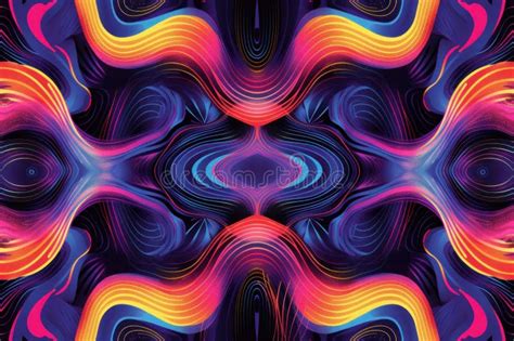 Colorful Abstract Digital Waves Artwork Abstract Digital Artwork With Colorful Wave Patterns