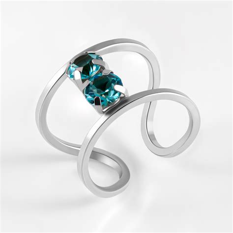 Серебряное кольцо с кристаллами swarovski 000-390390 | Купить в ...