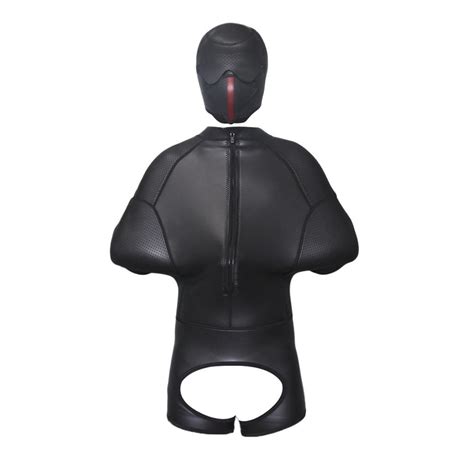Men Soft Latex Rubber Bodybag Binder Sleep Sack Heavy Duty Gothic Half