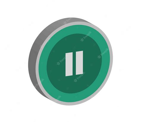 Premium Vector Pause Button