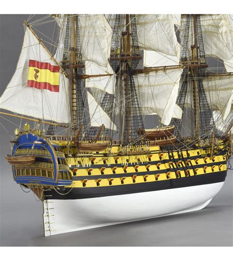 Maquette De Bateau En Bois Navire De Ligne Santa Ana 184