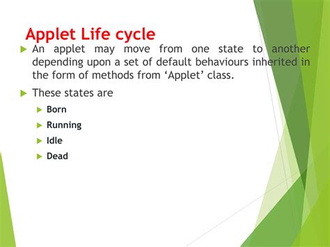 Applets In Java Pptx Programming Languages Computing