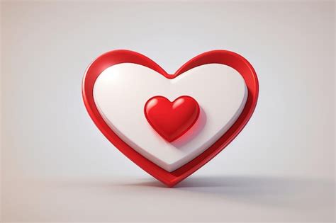 Premium Photo 3d Vector Icon Message Dialog Button With Red Heart Realistic Elements For