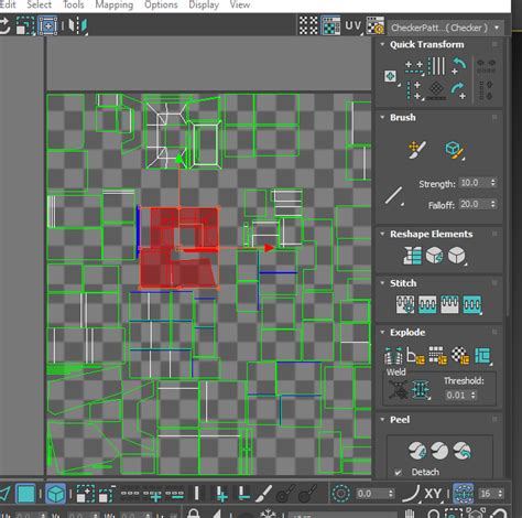 Is There A Efficient Way To Auto Unwrap Uvs By Material ID Polycount