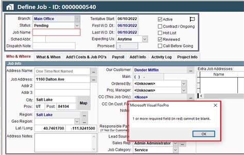 custom required fields