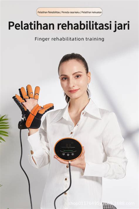 me alat terapi jari tangan sarung tangan robot untuk terapi pemulihan