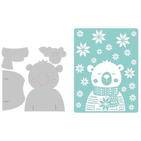Sizzix Thinlits Die Set 4pk Wtextured Impressions Embossing Folder