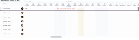 sticky row · issue 247 · neuronetio gantt schedule timeline calendar