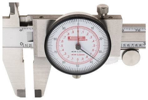 Spi Inch Metric Dial Caliper 0 6 150mm 17 965 5 Penn Tool Co Inc