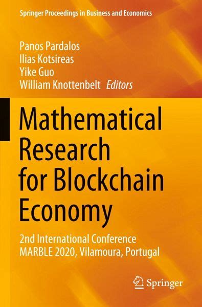 Mathematical Research For Blockchain Economy Englisches Buch Bücherde