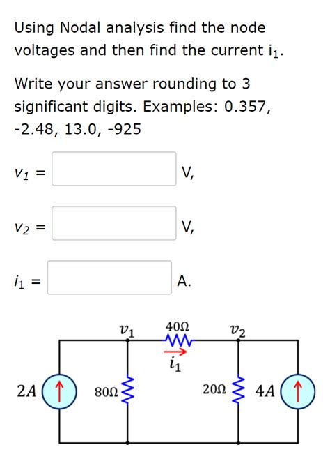 Solved Using Nodal Analysis Find The Node Voltages And Then Chegg