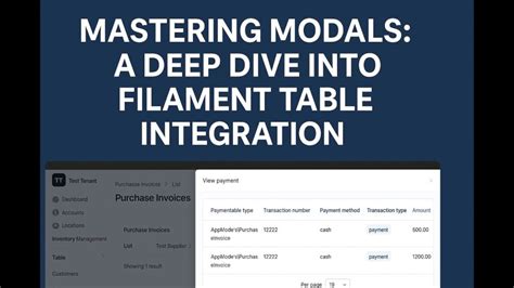 How To Add Filament Table Inside Modal Action Code Daily