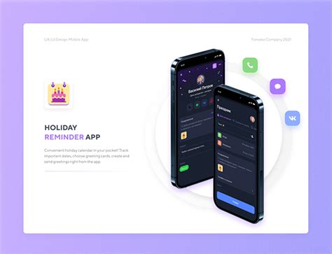 Holiday Reminder App Ux Ui Design On Behance