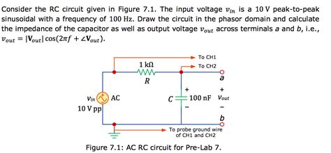 Consider The Rc Circuit Given In Figure 7 1 Please Answer The Course Hero