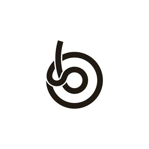 Letter B Circles Linked Linear Loop Line Logo Vector 25100241 Vector Art At Vecteezy