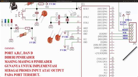 Penjelasan Rangkaian Sistem Minimum Atmega 8535 Youtube