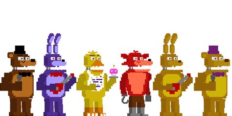 Fnaf 4 Styled Minigame Animatronics By Shaddow24 On Deviantart