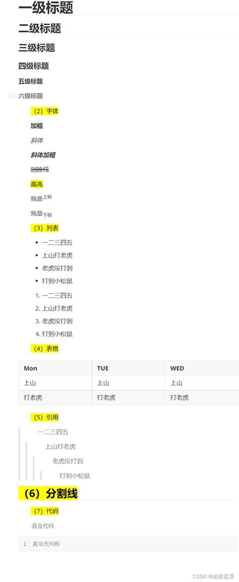 Typora常用markdown模式语法typora Csdn博客
