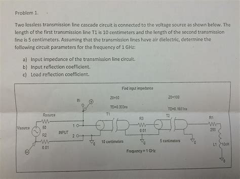 Two Lossless Transmission Line Cascade Circuit Is