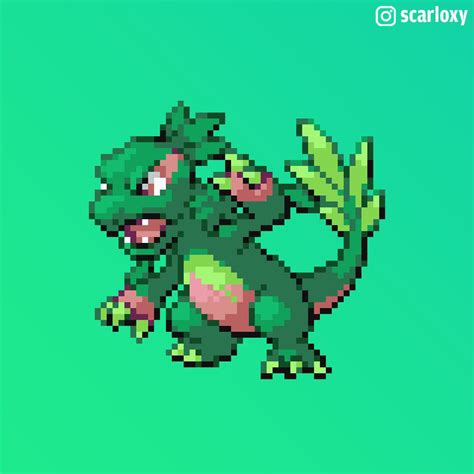 Grass Type Charmeleon Scrolller