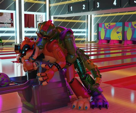 Rule 34 Animatronic Bear Bear Ears Bite Biting Biting Neck Blue Eyes