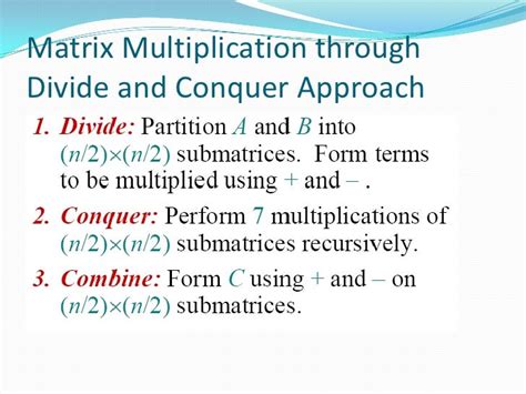 Strassen Matrix Multiplication Algorithm