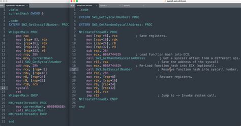 Syscall 使用系统调用规避杀软hook Mamors Blog