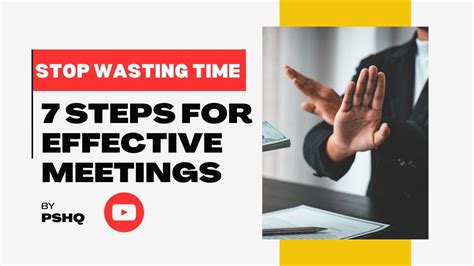 Stop Wasting Time! 7 Steps to Run Killer Meetings as a Project Manager ...