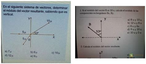 Solved En El Siguiente Sistema De Vectores Determinar El Módulo Del Vector Resultante