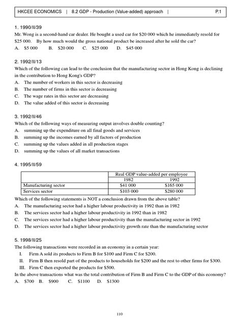 Econ Ce Gdp Mc Pdf Gross Domestic Product Labour Economics