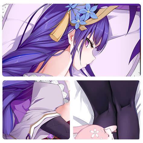 Genshin Impact Raiden Ei Dakimakura WAY Hugging Body Pillow Case Anime Otaku Pillow Cushion
