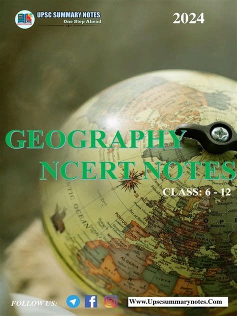 Geography Ncert 6 12 Notes Bklnmv Pdf