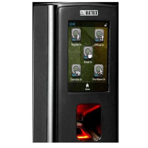 Matrix Biometric Access Control System Fingerprint Recognition Dual Sensor At Piece In