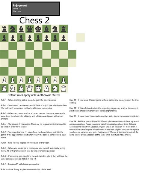Top Comment Adds A New Rule To Chess 2 Day 14 R Anarchychess