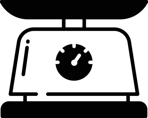 Weighing Scale Glyph And Line Vector Illustration Vector Art At Vecteezy